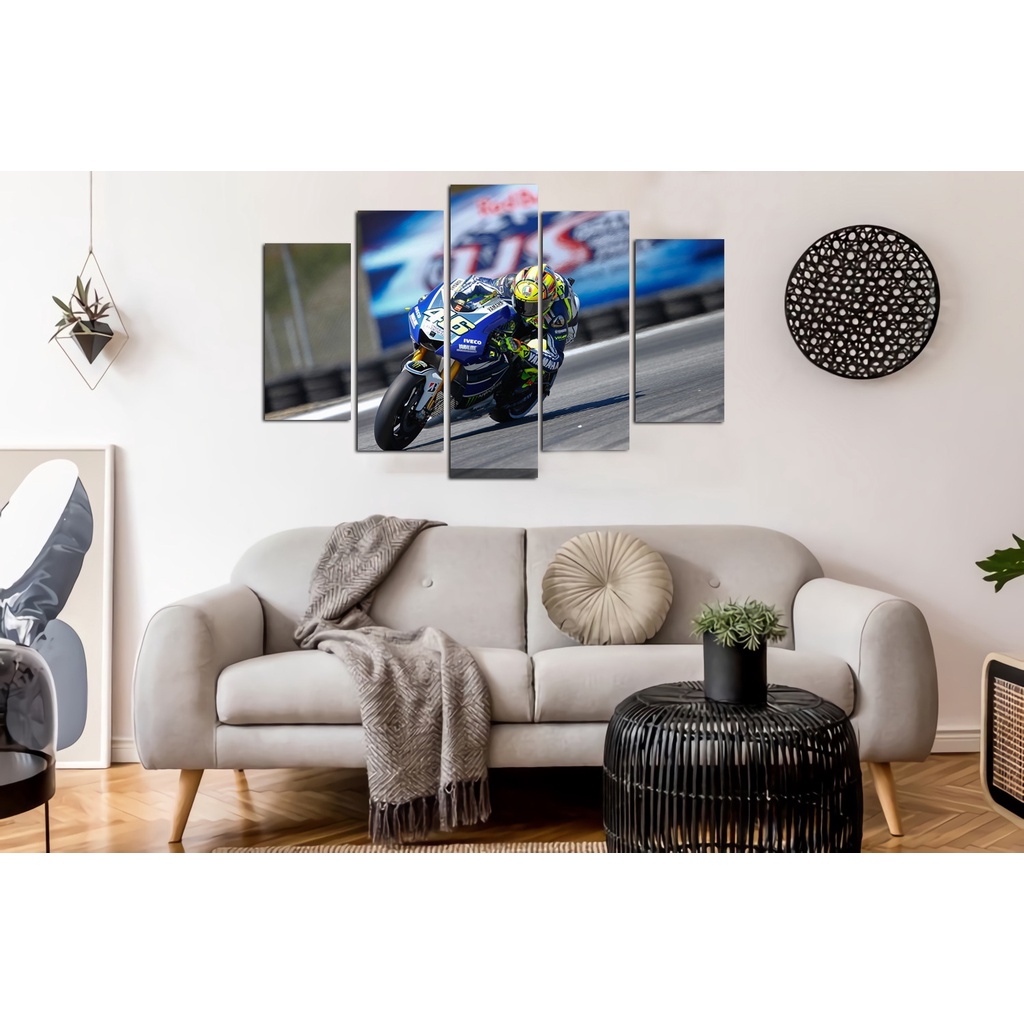 Jual POSTER WALL DEKOR VALENTIONO ROSSI 46 1 SET / HIASAN DINDING ...