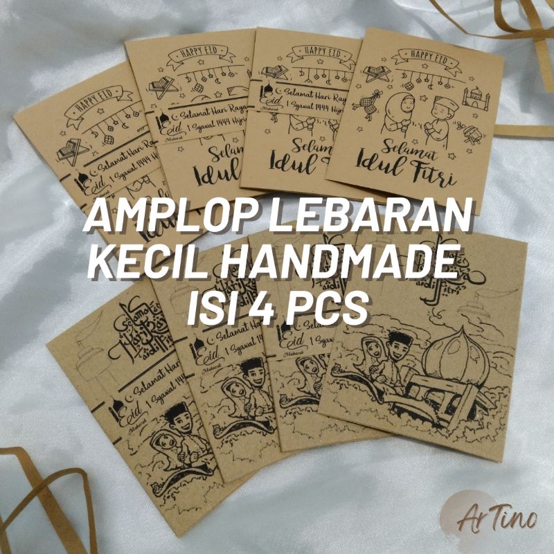 Jual AMPLOP KECIL LEBARAN HANDMADE ISI 4 PCS | Shopee Indonesia