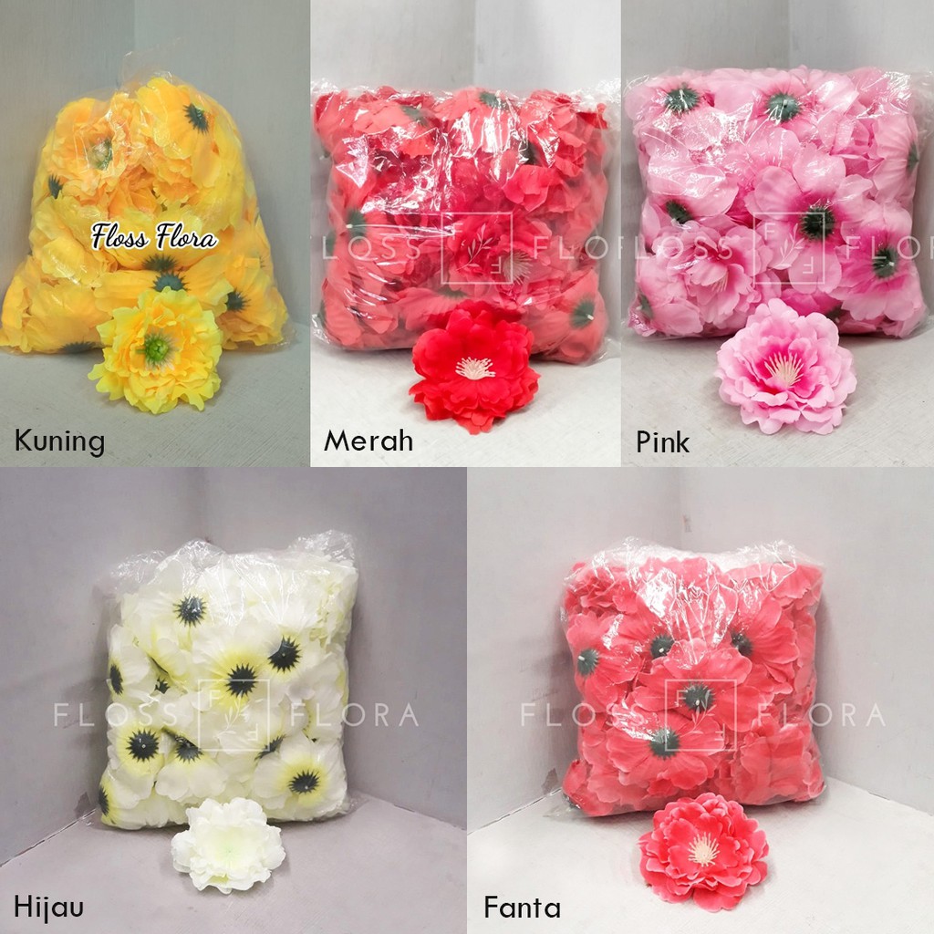 Jual Bunga Artificial / Bunga Palsu / Peony Blush Kuntum 50 Pcs ...