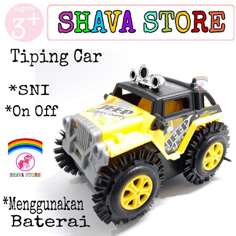 Jual Mainan Anak Mobil Jeep Jungkir Balik Tiping Car | Shopee Indonesia