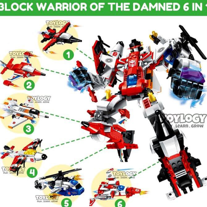 Jual PAKET Block Qman Warrior of the Damned Pesawat Robot Lego 6in1 ...