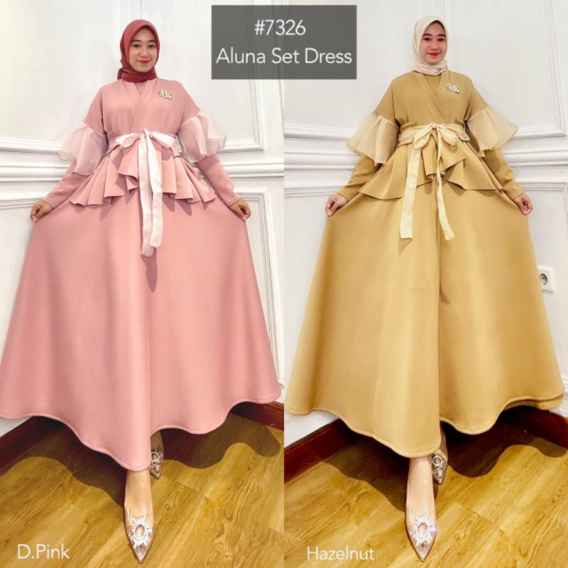 Jual Raya Series / Aluna Set Rok Cuteflamingo X MK | Shopee Indonesia