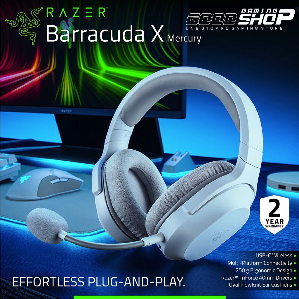 Jual Razer Barracuda X MERCURY Wireless Multiplatform - Gaming Headset ...