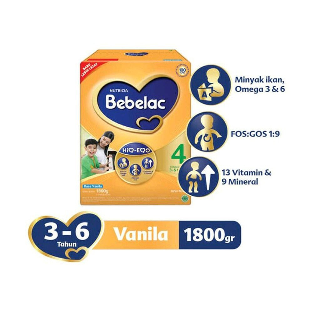 Jual Bebelac 4 Vanila 1800 gram Box Susu Bayi | Shopee Indonesia