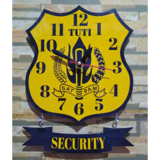 Jual Jam dinding kayu custom nama tema pajangan kantor pos peralatan ...