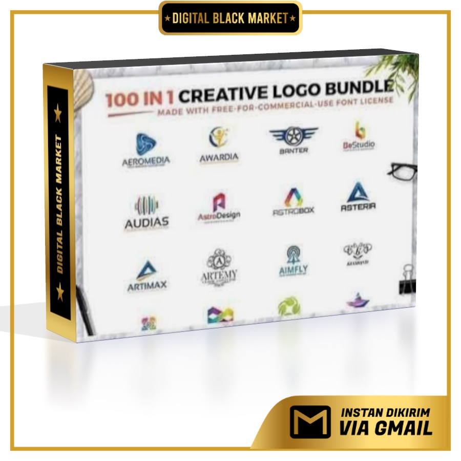 Jual 100 In 1 Creative Logo Bundle - Photoshop & Illustrator | Shopee Indonesia