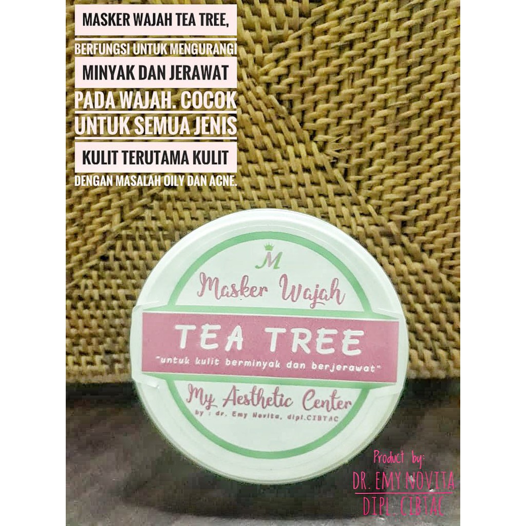 Jual Masker Wajah TEA TREE - Mengurangi Minyak dan Jerawat Pada Kulit ...