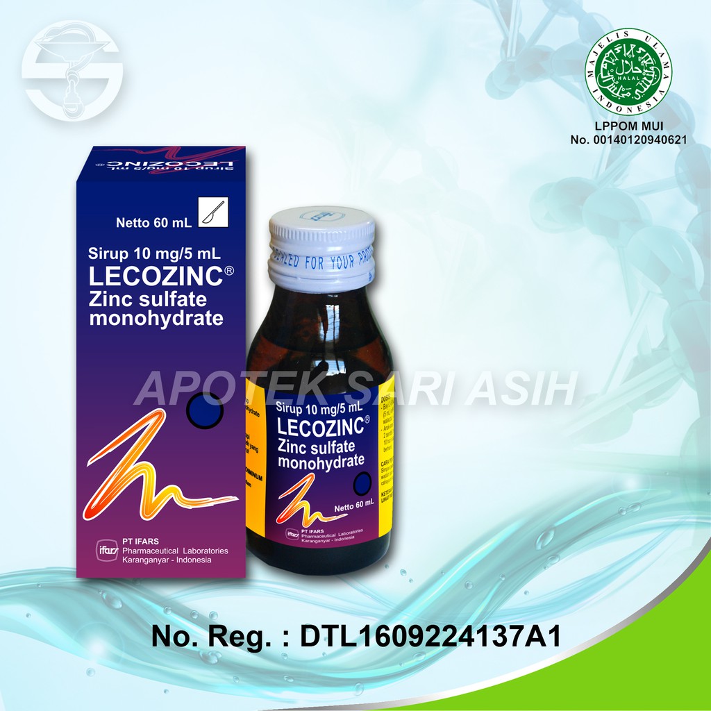 Jual LECOZINC Syrup | Zinc untuk Obat Diare | Sirup 60 ml | Shopee Indonesia