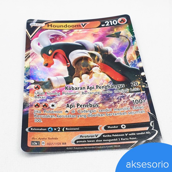 Jual Houndoom V RR - Kartu Pokemon TCG Indonesia Original (Holo/Foil ...
