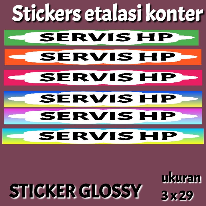 Jual STICKER ETALASI KONTER SERVIS HP | Shopee Indonesia