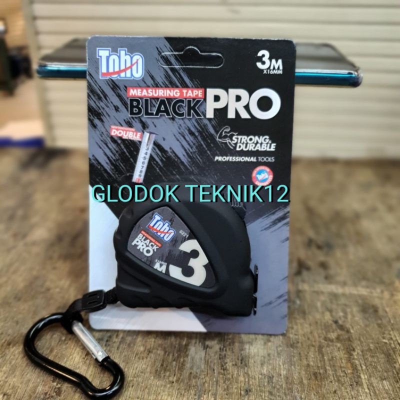Jual METERAN TOHO BLACK PRO 3 METER / METERAN TOHO 3 METER BLACK PRO ...