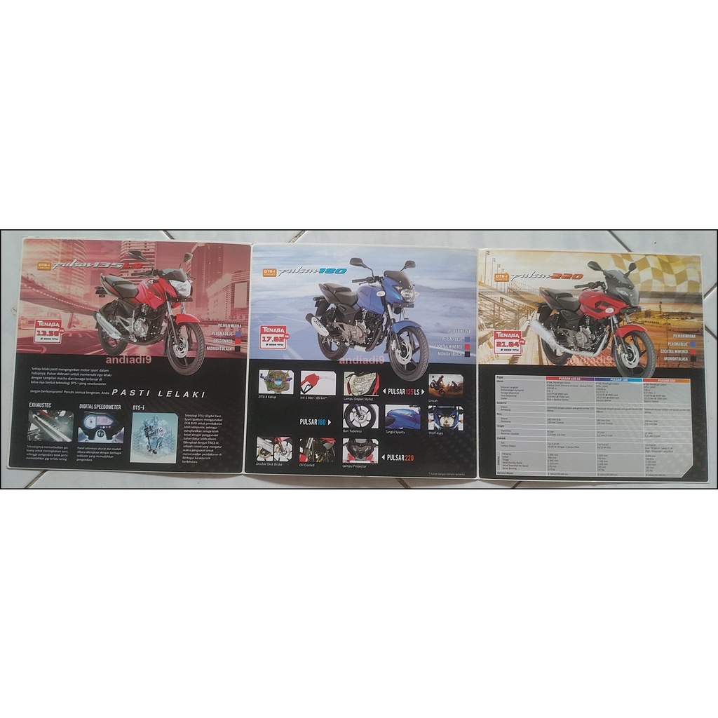 Jual BROSUR SEPEDA MOTOR BAJAJ PULSAR | Shopee Indonesia