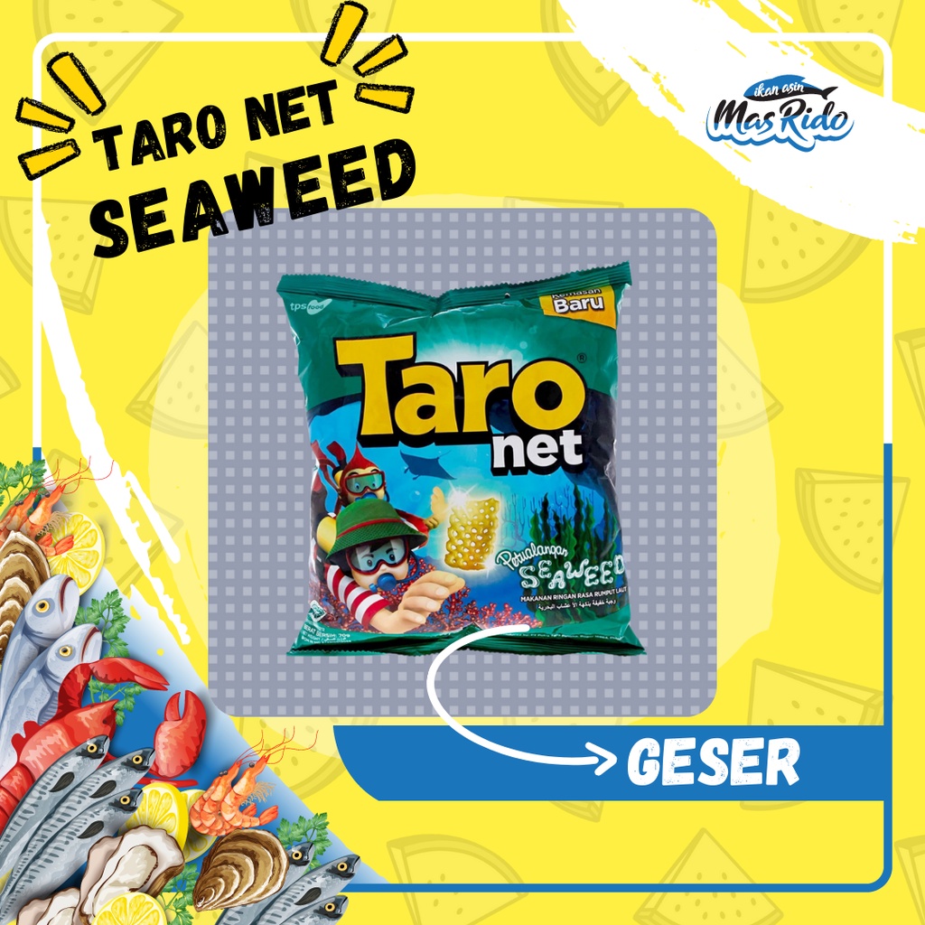 Jual Taro Net Snack Seaweed Potato Cemilan Ringan Rasa Rumput Laut ...