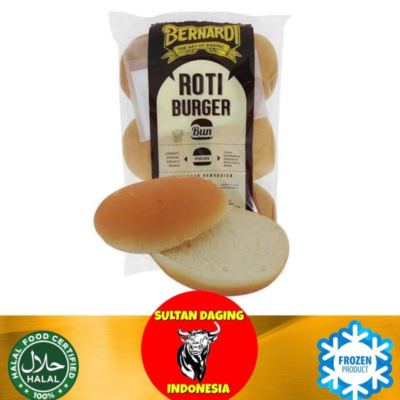 Jual ROTI BURGER BESAR BERNARDI ISI 6 PCS 300 GRAM/ROTI BURGER/ROTI ...
