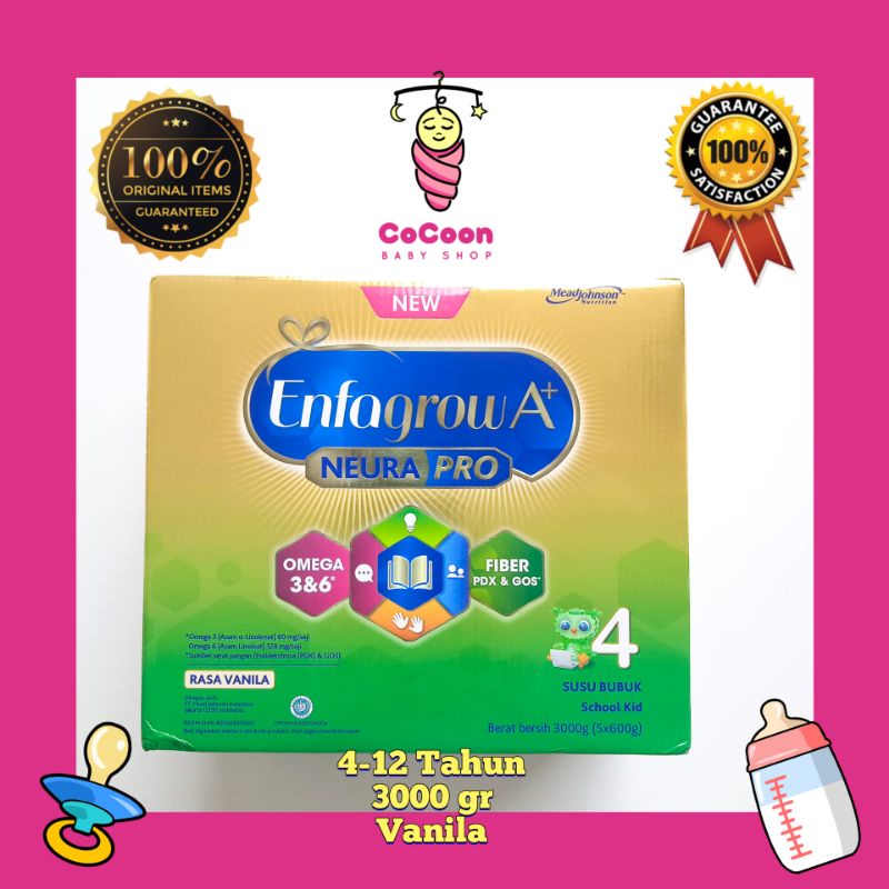 Jual Susu Formula Anak Enfa Enfagrow A+ 4 4-12 Tahun 3000 gr 3000 g ...