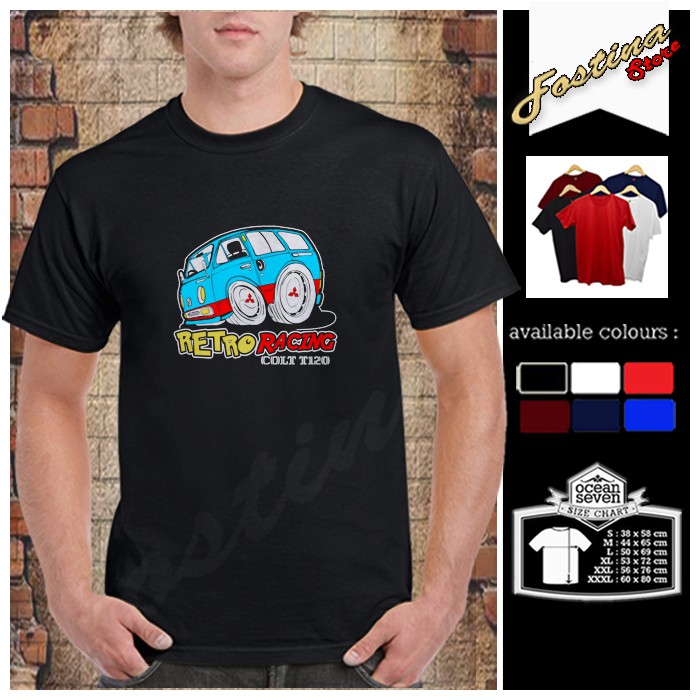 Jual BAJU KAOS DISTRO PRIA WANITA Colt T120 Retro Racing | Shopee Indonesia