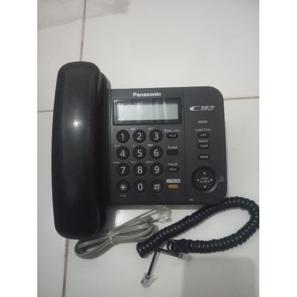 Jual TELEPON RUMAH DAN KANTOR INDIHOME PANASONIC KX TS-580/560/520 SECOND CALLER ID | Shopee ...