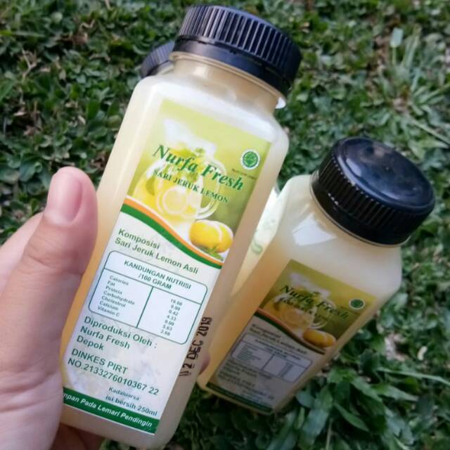 Jual NURFA FRESH SARI LEMON 250ml (ready lngsung order) | Shopee Indonesia