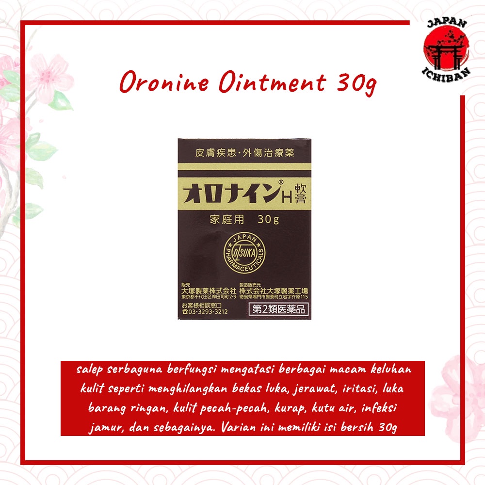 Jual OTSUKA Oronine H Ointment 30 gram Salep Kulit Serbaguna 100% ...