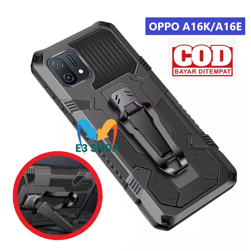 Jual CASE OPPO A16K A16E CASING STANDING BACK KLIP HARD CASE HP ROBOT ...