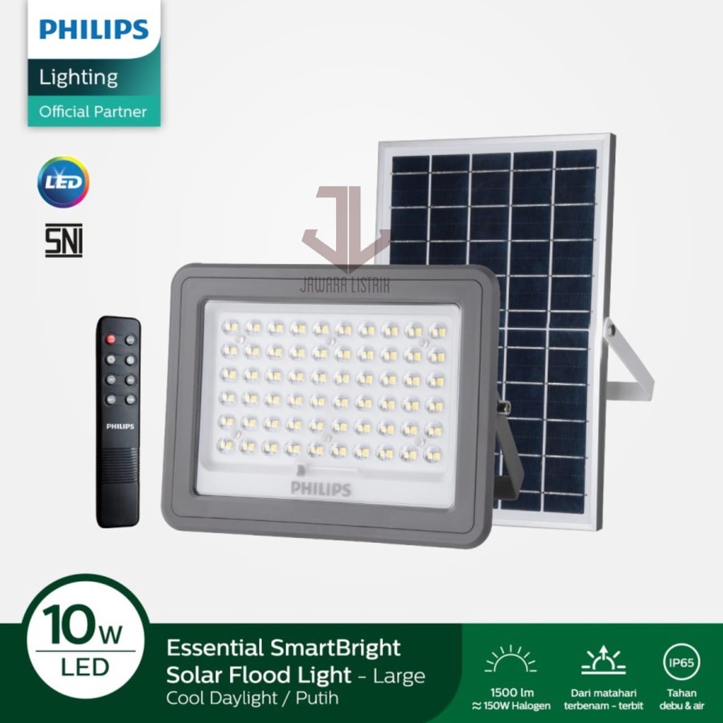 Jual PHILIPS BVC080 LED15 SOLAR FLOOD LIGHT 10 WATT TENAGA SURYA | Shopee Indonesia