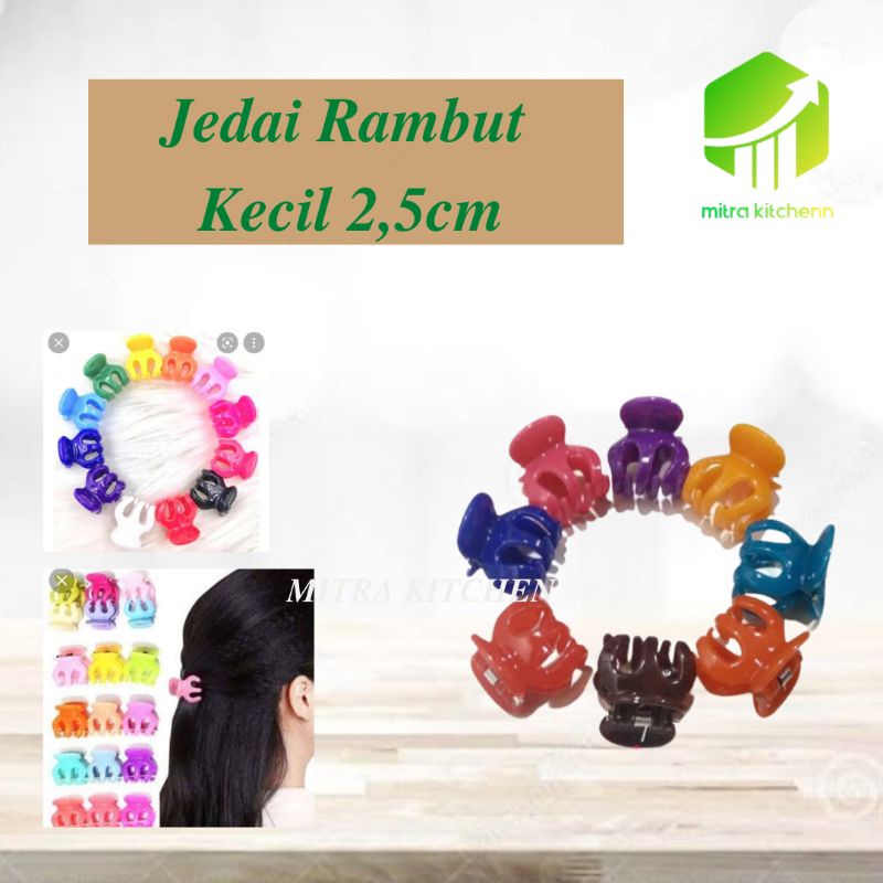Jual Jedai Jepitan Rambut Mini Jedai Kecil 2,5cm | Shopee Indonesia