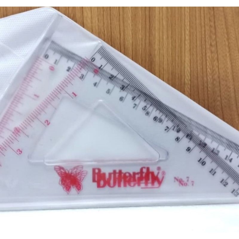 Jual Penggaris Segitiga Butterfly No 7/Penggaris Segitiga | Shopee ...
