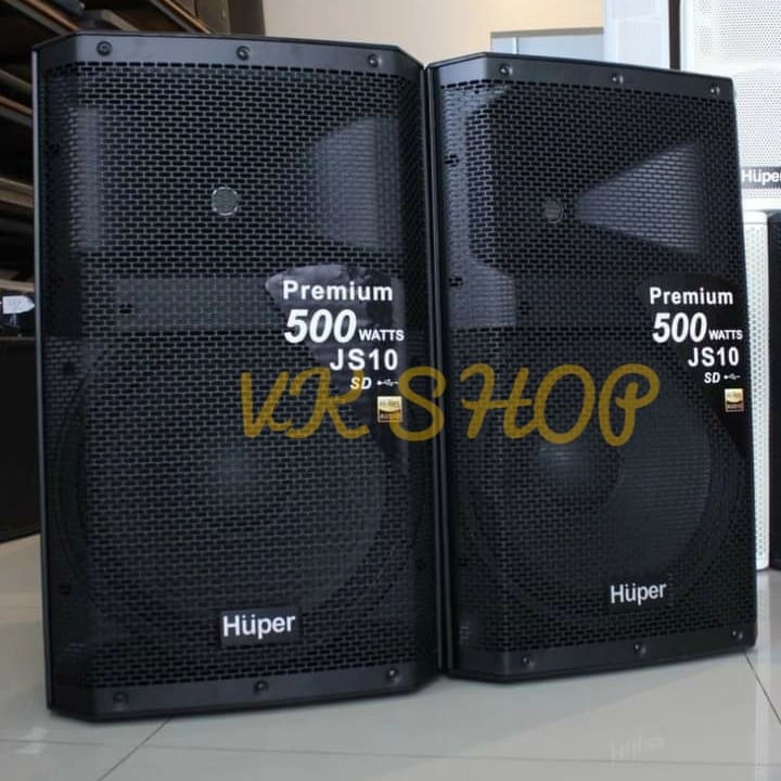 Jual SPEAKER AKTIF HUPER JS 10/ JS10 ORIGINAL 500 WATT USB | Shopee ...