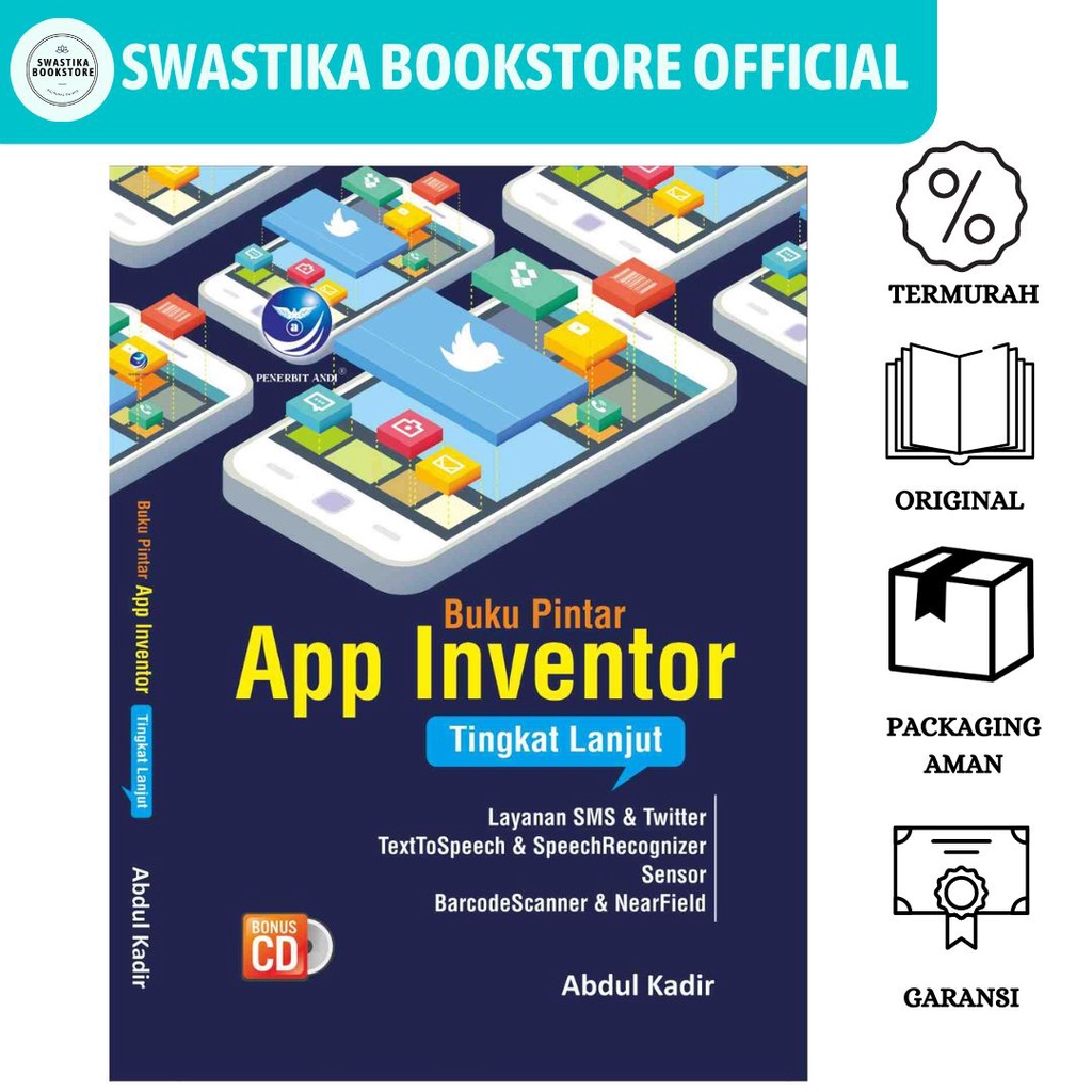 Jual Buku Pintar App Inventor Tingkat Lanjut + cd | Shopee Indonesia