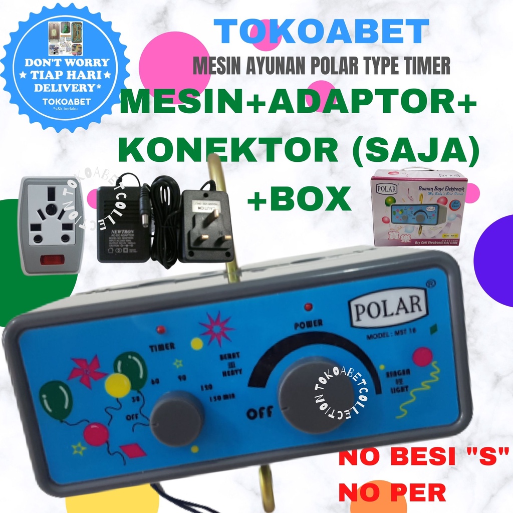 Jual CUSTOM Mesin Ayunan Bayi POLAR TIMER VARIASI+ADAPTOR+KONEKTOR KAKI ...