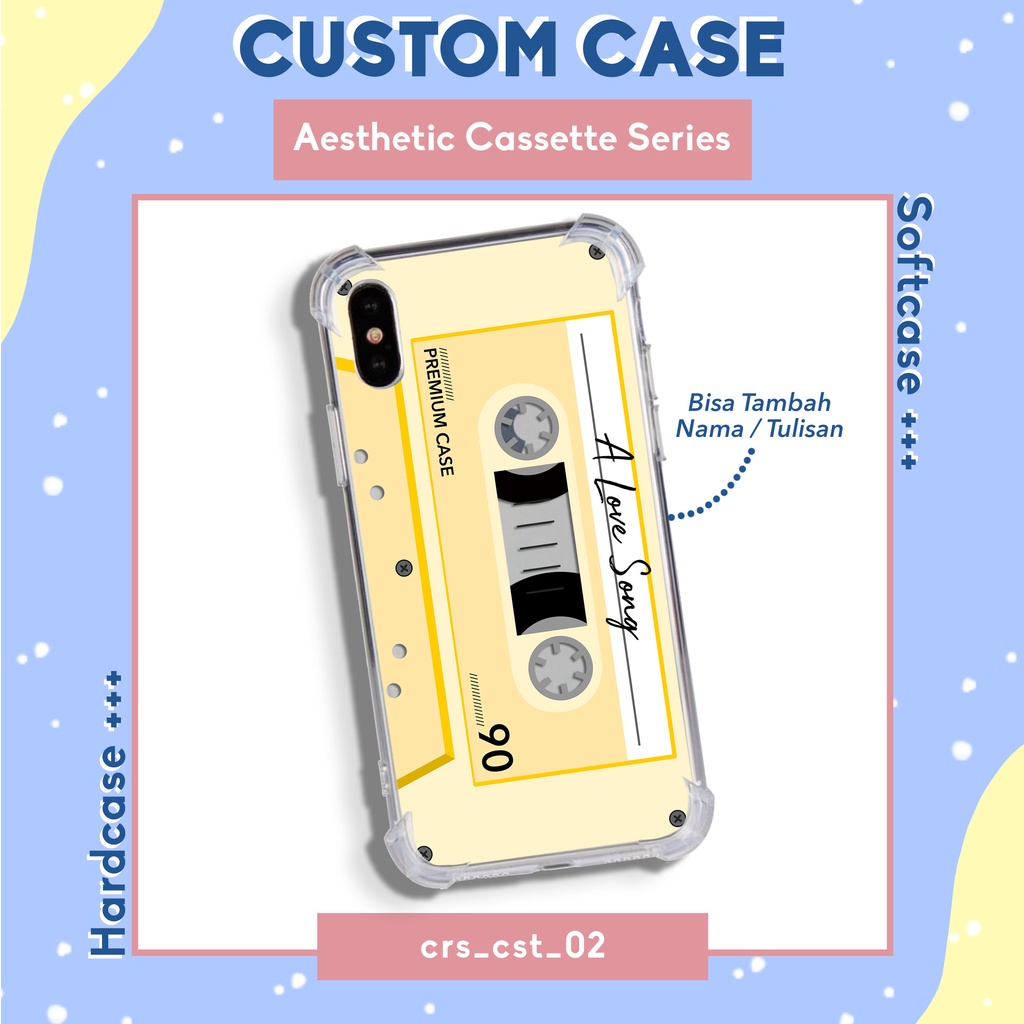 Jual Custom Case Desain Aesthetic Cassette Series Gambar Kaset Softcase ...