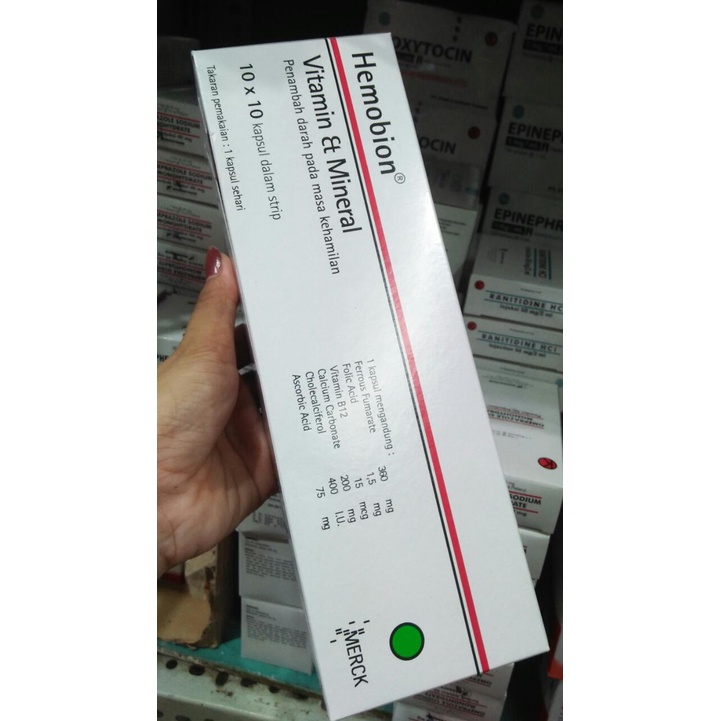 Jual Hemobion box ( 1 box isi 10 strip @ 10 tablet ) | Shopee Indonesia