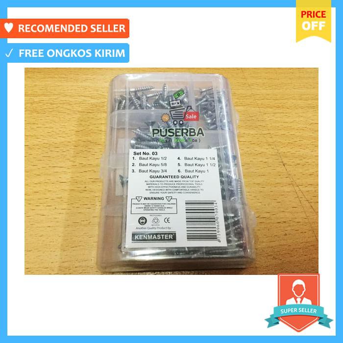 Jual Kenmaster Baut Mur Mini Box No 3 Drawer Set Baut Mur Organizer No3 ...