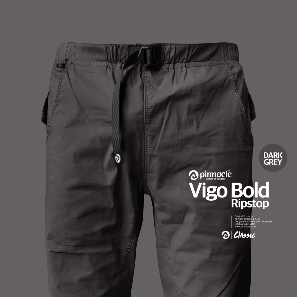 Jual Pinnacle Pro Official Vigo Bold Ripstop Classic Pant - Dark Grey ...