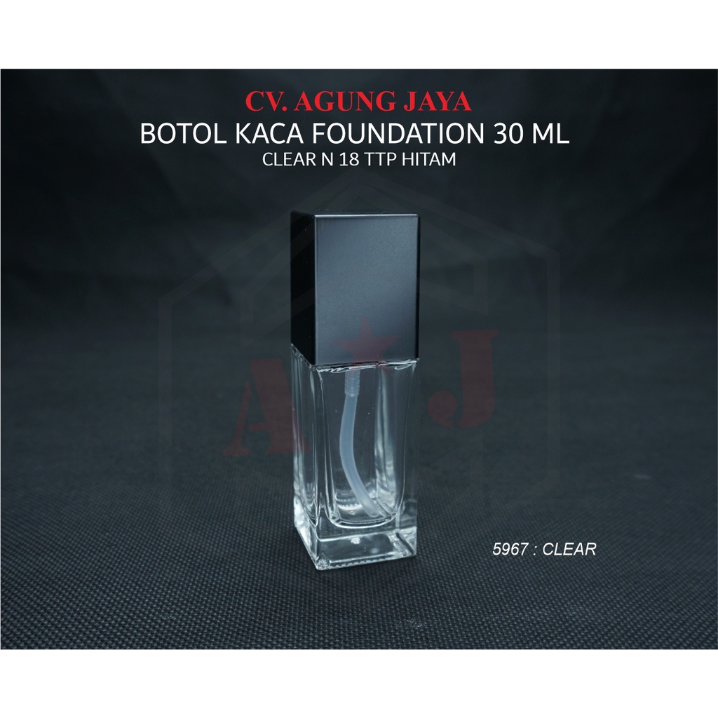 Jual Botol Kaca Foundation Kosong Clear/ Fros/ 20 Ml - 30 Ml/Yk ...