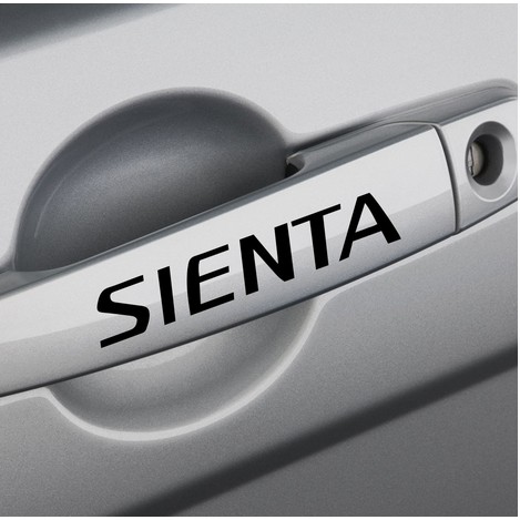 Jual Stiker Handle Pintu Mobil Logo tulisan Toyota Sienta Car Cutting ...