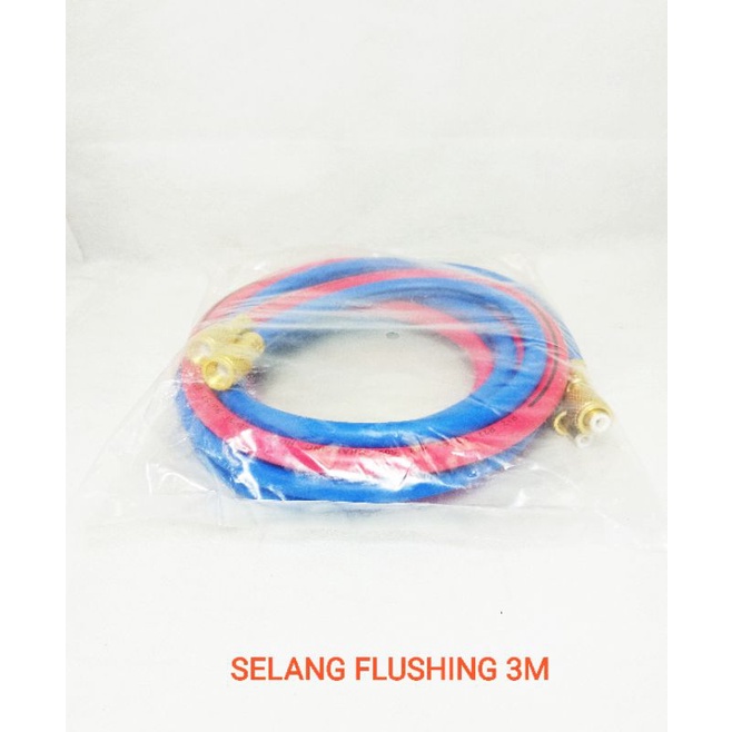 Jual SELANG CEK AC MOBIL R12 R134 R134a MESIN FLUSHING AC 3 METER MERAH ...