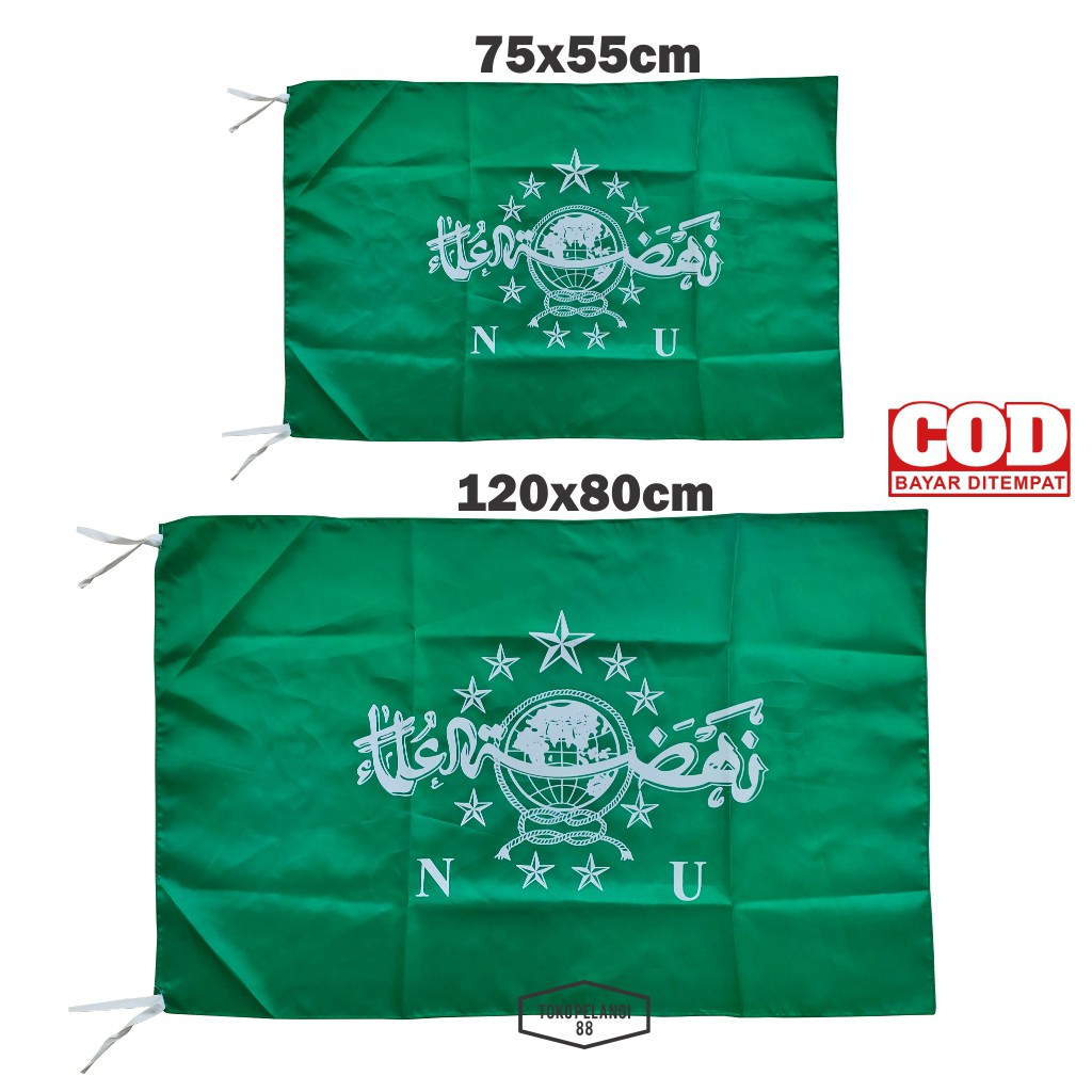 Jual Bendera NU Nahdhatul Ulama Besar Kecil 80x120cm | Shopee Indonesia
