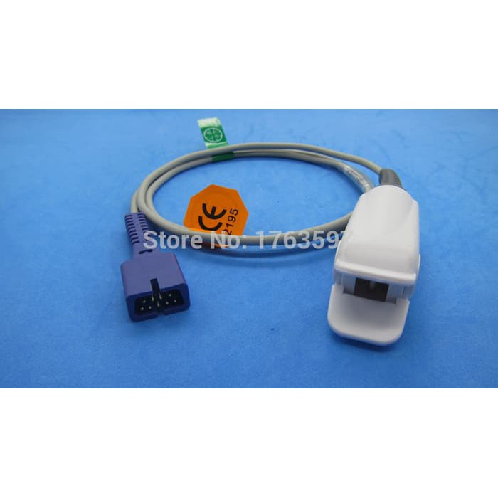 Jual Reusable Nellcor SPO2 FingerClip Sensor DS-100A Adult 9 Pin with ...