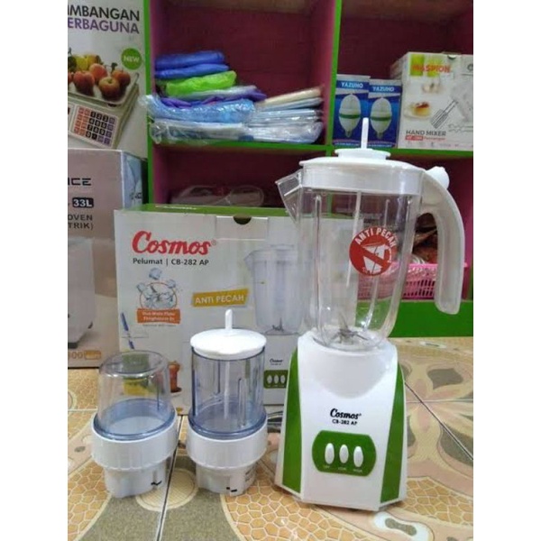 Jual COSMOS CB 282 AP BLENDER PLASTIK 2 LITER + 2 MILL / CB282AP Goblet ...