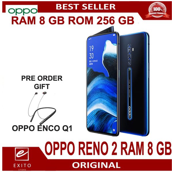 Jual OPPO RENO 2 RAM 8GB ROM 256GB GARANSI RESMI PRE ORDER | Shopee ...