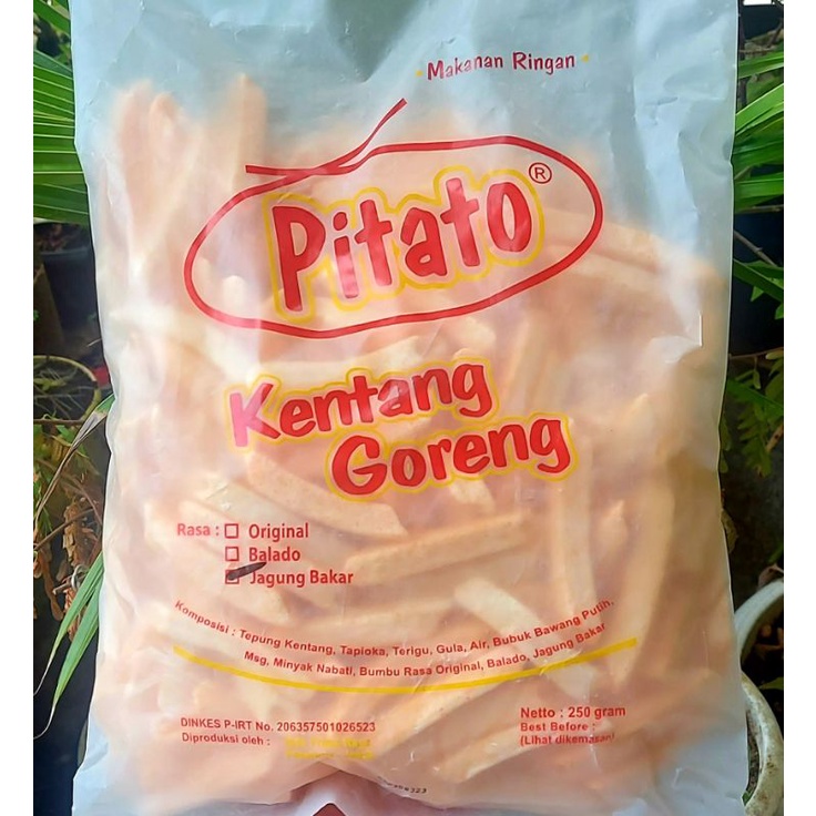 Jual pitato kentang jagung bakar 250gram/stik kentang / pitato kentang ...