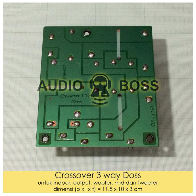 Jual READY Crossover Pasif 3 way Doss Indoor Mid Woofer dan Tweeter ...