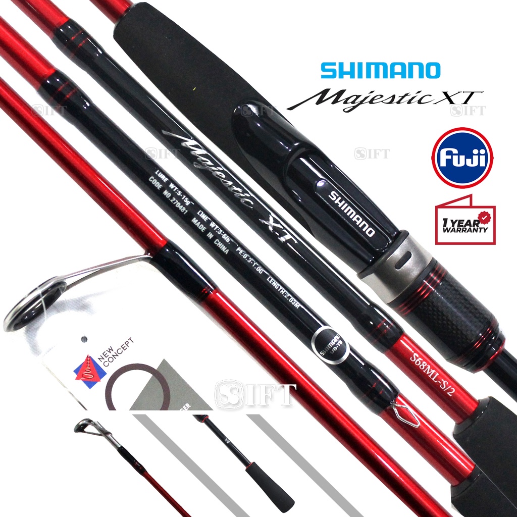 Jual Joran SHIMANO MAJESTIC XT 190 200 215 [2022] Full Fuji Solid Tip ...