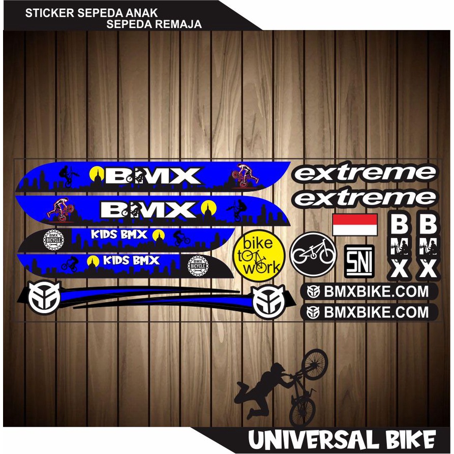 Jual STIKER STRIPING SEPEDA ANAK SEPEDA BMX / VARIASI SEPEDAH ANAK BIKE ...