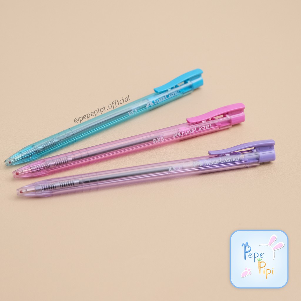 Jual Pena RX5 Faber Castell Ball Pen 0,5 Biru Pulpen Pen Bolpen ...
