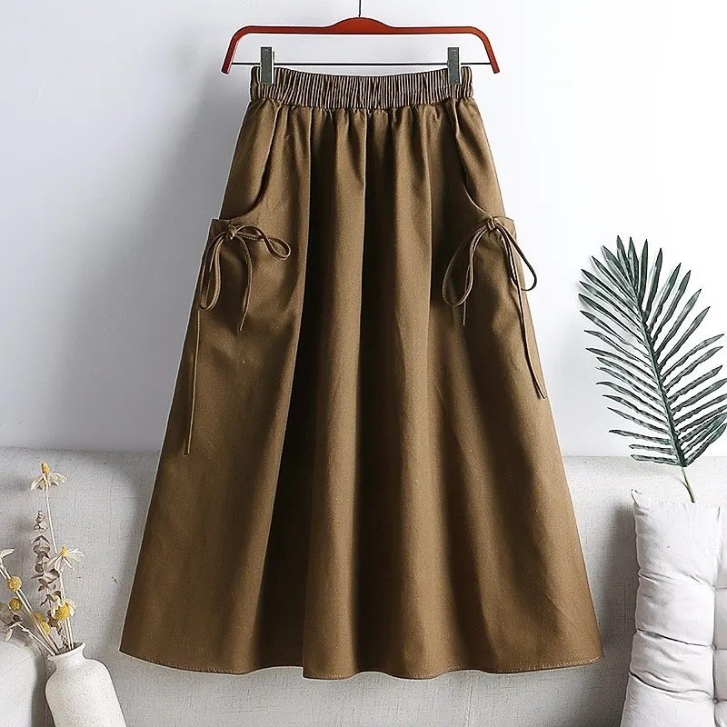 Jual Rok Wanita Kekinian Korean Style Daniela Skirt Bahan Linen Rok ...