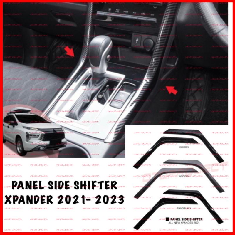 Jual Panel Side Shifter Perseneling Xpander 2021 2023 Hitam Wood Carbon ...