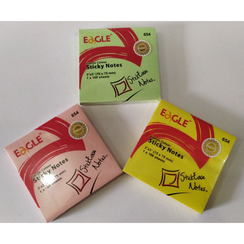 Jual Sticky notes Eagle 654 pastel | Shopee Indonesia