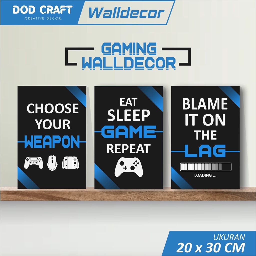 Jual Gaming Walldecor Poster Dekorasi Kamar Pajangan Rumah | Hiasan ...